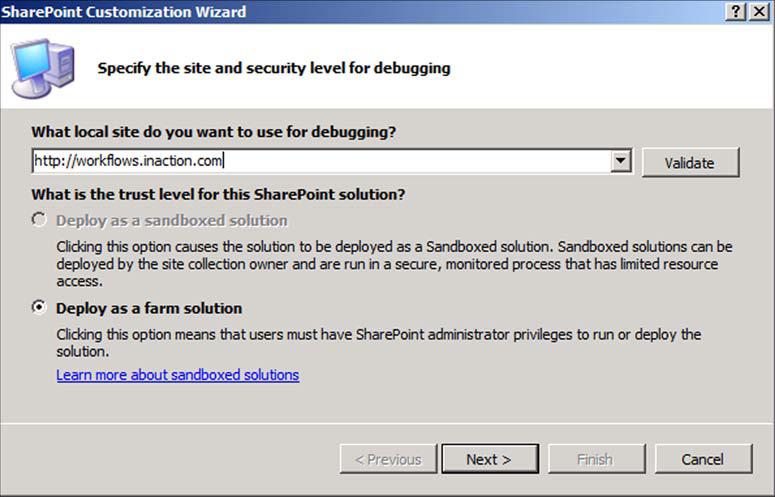 一步一步学习sharepoint2010 workflow 系列第三部分：自定义SharePoint代码工作流 第8章 自定义Visual Studio工作流(Custom Visual ...